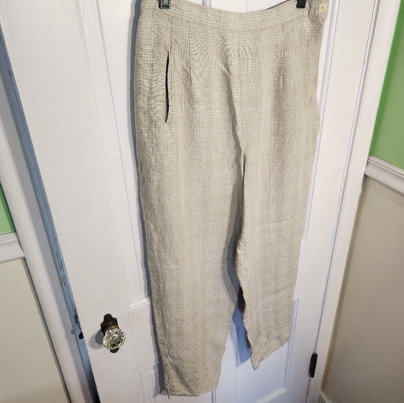 Talbots | Pants & Jumpsuits | Talbots High Waist Linen Pants Size 6 ...